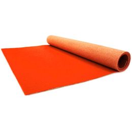 PRIMAflor-Ideen in Textil L&auml;ufer &raquo;PODIUM&laquo; rechteckig 2,6 mm H&ouml;he Breite 100 cm, robuster Nadelfilz, Uni-Farben orange Polypropylen (PP) B : 100cm 1 