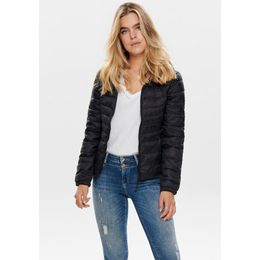 Only Damen Only Steppjacke &raquo;ONLTAHOE HOOD JACKET OTW NOOS&laquo; mit Kapuze Kunstfaser, perfekt f&uuml;r den &Uuml;bergang schwarz S
