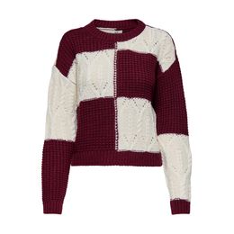 Jacqueline de Yong JDY Sweater 'JDYJusty' female size XS Greige / White