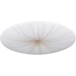 Eglo Deckenleuchte &raquo;NIEVES 1&laquo; LED-Modul 1 Stk. Warmwei&szlig; Wohnzimmerlampe, Schlafzimmer, K&uuml;che, Flur, zeitloses Design wei&szlig; &Oslash; 51 H: 7cm, 1 Stk.