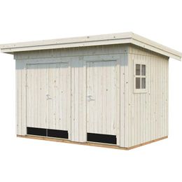 Palmako Ger&auml;tehaus &raquo;Kalle&laquo; natur beige Massivholz Einheitsgr&ouml;&szlig;e