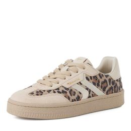 Tamaris Damen Plateausneaker Freizeitschuh, Halbschuh, Schn&uuml;rschuh im Retro-Look 39