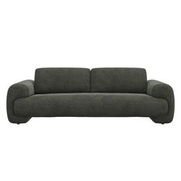 FLEXLUX 3-Sitzer &raquo;Molino Designsofa, Polstersofa, Einzelsofa, Couch&laquo; Kaltschaum & Stahl-Wellen f&uuml;r erstklassigen Sitzkomfort, F&uuml;sse Schwarz gr&uuml;n 100% 