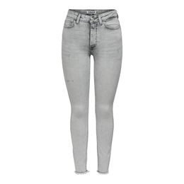 Only Damen Only Skinny-fit-Jeans &raquo;ONLBLUSH HW ANK RW DESTROY SKINNY DNM&laquo; mit Destroyed Effekt grau XL (42), L&auml;nge 30