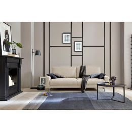 Creation BY ROLF BENZ 2-Sitzer &raquo;CR.450, Designsofa, Loungesofa, bequem und elegant&laquo; Armlehne niedrig, Fu&szlig; chromfarben gl&auml;nzend, Breite 164 cm beige 