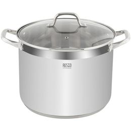 RESTO Kitchenware Kochtopf &raquo;Libra, Topf energiesparend und sp&uuml;lmaschinenfest&laquo; 1 tlg. Edelstahl 18/10 silber 12 l + &Oslash; 28cm + H&ouml;he 22,5cm