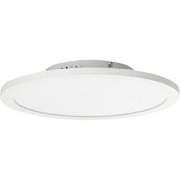 Brilliant LED Deckenleuchte &raquo;Abie&laquo; LED-Modul 1 Stk. Farbwechsler &Oslash; 40 cm, RGB, dimmbar, CCT, Fernbedienung, Metall/Kunststoff, wei&szlig; wei&szlig; 1, &Oslash; 40cm H: 5,9cm, 1 