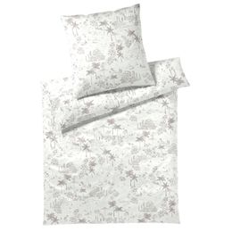 Elegante Bettw&auml;sche &raquo;Positano&laquo; 2 Stk. angenehmes Hautgef&uuml;hl beige Mako-Satin, Obermaterial: 100% Baumwolle B/L: 135cm x 200cm, 1 Stk., 1 Stk., Mako-Satin, B/L: