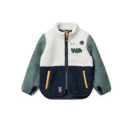 Liewood Fleecejacke 'Nolan' Jungen Gr&ouml;&szlig;e 110 navy / gr&uuml;n / smaragd / wei&szlig;
