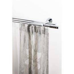 Garesa Gardinenstange &raquo;EASY&laquo; &Oslash; 20 mm 2 l&auml;ufig-l&auml;ufig Wunschma&szlig;l&auml;nge grau Aluminium B/L: 65cm x 500cm &Oslash; 20mm, 1 Stk., 2 l&auml;ufig
