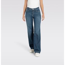 MAC Damen MAC Weite Jeans &raquo;DREAM WIDE&laquo; mit weitem Bein-Stretch blau 34, L&auml;nge 34
