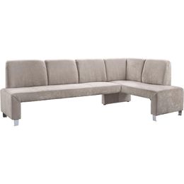 exxpo - sofa fashion Eckbank &raquo;Intenso, viele Bezugsstoffe Cord, Struktur 243/158 cm (B/T)&laquo; hohe Bodenfreiheit, frei im Raum stellbar, hoher 