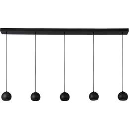 Searchlight H&auml;ngeleuchte &raquo;H&auml;ngeleuchte Eindhoven, 5-flammig&laquo; GU10 1 Stk. Minimalistisches Ambiente, dimmf&auml;hig schwarz 5, H: 11cm, 1 Stk.