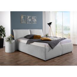 Maintal Polsterbett &raquo;Wiesenbach, mit Cord-Bezug&laquo; wahlweise in H&auml;rtegrad H2, H3 oder H4 grau Liegefl&auml;che L&auml;nge B: 200cm x 200cm, Cord, H&ouml;he Bett: 104cm H&ouml;he 