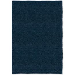 Sch&ouml;ner Wohnen Kollektion SCH&Ouml;NER WOHNEN-Kollektion Wollteppich &raquo;Junika&laquo; rechteckig 8 mm H&ouml;he Indoor, nat&uuml;rliches Material blau Polyester, Wolle B : 140cm 1 Stk., 8mm, L: 200cm