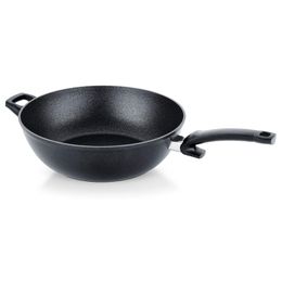 Fissler Wok &raquo;Adamant &laquo; Aluminium 1 Stk. tlg. induktionsgeeignet, kratzfeste Antihaft-Beschichtung, Made in Germany schwarz &Oslash; 32cm