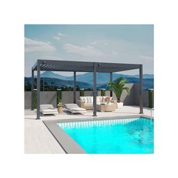 Weide Deluxe Pavillon Terrassen&uuml;berdachung Alu 3,6 X 5,3 M Anthrazit