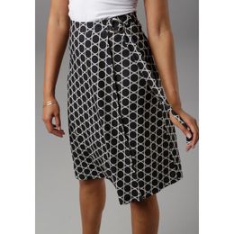 Aniston Selected Damen Aniston SELECTED Wickelrock mit modischer Schnalle blau 44