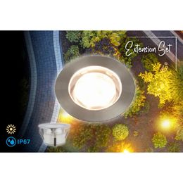 Briloner Leuchten LED Einbauleuchte &raquo;PADOUK&laquo; LED-Board 1 Stk. 4,5x3 cm, Outdoor, Garten, Terrasse 1, &Oslash; 10cm H: 12,5cm, 1 Stk.
