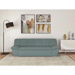 DOMO collection 3-Sitzer &raquo;SPLASH Breite 232 cm, moderne Sitz- und R&uuml;ckensteppung, komfortabel&laquo; flache Armlehnen zum Entspannen gr&uuml;n 100% Polyester B/H