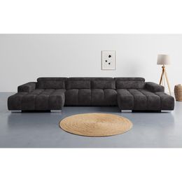COTTA Wohnlandschaft &raquo;Orion U-Form, B: 400 cm&laquo; Kopfteilverstellung & 4 Kissen, optional elektr. Sitztiefenverstellung 96% POLYESTER (PES) 4% POLYAMID 