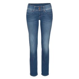 Pepe Jeans Damen Straight-Jeans "GEN", blau, Gr. 25, Web, Obermaterial: 84% Baumwolle, 14% Polyester, 2% Elasthan, Jeans, in Baumwoll-Qualt&auml;t mit