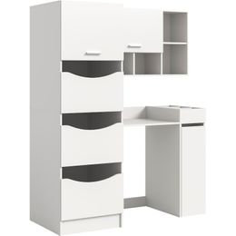 Welltime Badm&ouml;bel-Set &raquo;FALAS, 4-teilig, Hauswirtschaftsraum Set, Breite 126 cm&laquo; Set, W&auml;schschrank, Waschmaschinenumbauschrank, Standregal, 