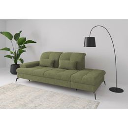 Sit & More sit&more Recamiere &raquo;Amica, inkl. Sitztiefenverstellung und Armteilverstellung&laquo; wahlweise mit Kopfteilverstellung und Stauraum gr&uuml;n 100% Polyester B/H/