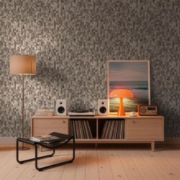 Livingwalls living walls Vliestapete &raquo;Vibes & Styles Daniel &ndash; Urban Lines Vliestapete&laquo; Holz leicht strukturiert Moderne Holzoptik mit feiner Struktur und dezentem