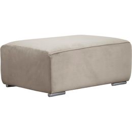 OTTO home Hocker &raquo;BEATRICE mit Wellenfederung, Ma&szlig;e B/T/H: 100/68/45 cm&laquo; passend zur "Beatrice"-Serie, in hochwertiger Verarbeitung beige B/H/T: 100cm