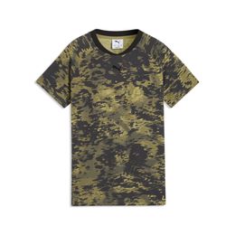 Puma Kinder T-Shirt "Puma Sport Camo T-Shirt Jungen", gr&uuml;n, Gr. 164, Obermaterial: 100% Baumwolle. Rippe: 30% Polyester, 70% Baumwolle, Shirts