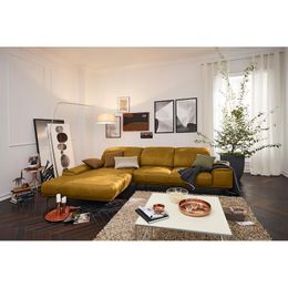 Musterring Wohnlandschaft &raquo;MR 2490 Ecksofa mit erstklassigem Sitzkomfort, Long-Life-Leder&laquo; Fu&szlig; schwarz, Sitzh&ouml;he 48cm, wahlweise mit Funktionen, Ma&szlig;e 342x207 cm 