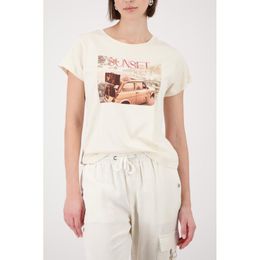 monari Damen T-Shirt &raquo;Shirt Auto&laquo; Regular fit mit Autoprint beige 44