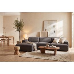 OTTO home Ecksofa &raquo;Linkka, Breite 301 cm&laquo; L-Form, in einem weichen Chenille-Stoff, mit Wellenunterfederung schwarz 90% PES, 10% Nylon B/H/T: 301cm x 