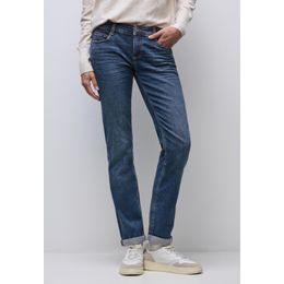 Street One Damen Comfort-fit-Jeans, blau, Gr. 33, unifarben, Jeans, 98% Baumwolle, 2% Elasthan, Jeans, 5-Pocket-Style