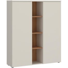 Home Affaire Sideboard &raquo;HAMM&laquo; Breite ca. 116 cm beige Holzwerkstoff, Melamin B/H/T: 116cm x 144cm x 40cm, 0 Stk., 2 Stk.