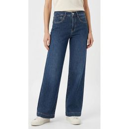 MAC Damen MAC Stretch-Jeans &raquo;RICH PALAZZO&laquo; Naht-Details an den Ges&auml;&szlig;taschen 44, L&auml;nge 32