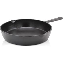 Kr&uuml;ger Bratpfanne &raquo;Einsenguss Pfanne TOLEDO&laquo; Gusseisen 1 Stk. tlg. f&uuml;r Induktions-Kochfelder geeignet schwarz &Oslash; 20cm + H&ouml;he 4,3cm