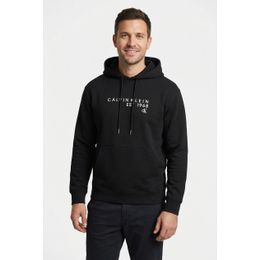Herren Kapuzensweatshirt "CALVIN 1968 GRAPHIC"schwarz, Gr. S, Calvin Klein Jeans, unifarben, Sweatware, Obermaterial: 100% Baumwolle, Sweatshirts,