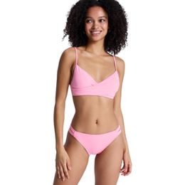 Roxy Damen Bandeau-Bikini-Top "Solid Essentials Wrap Bra", pink, Gr. S, Obermaterial: 85% Polyester, 15% Elasthan., Bikini-Oberteile