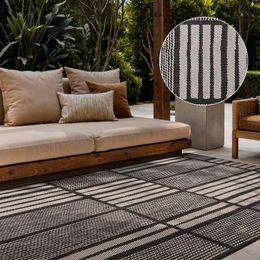 Ted Baker Teppich &raquo;Allington, Wendeteppich&laquo; rechteckig 8 mm H&ouml;he Designteppich, Wetterfest, Pflegeleicht, Modern, Wohnzimmer, Terrasse grau Polypropylen B : 