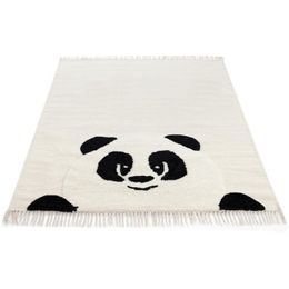 CarpetFine Kinderteppich &raquo;Panda&laquo; rechteckig 0,6 mm H&ouml;he Obermaterial: 100% Wolle B : 120cm 1 Stk., 0,6mm, L: 170cm