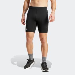 Herren Laufshorts "ADIZERO ESSENTIALS RUNNING KURZE LEGGINGS", schwarz, Gr. M, adidas Performance, Obermaterial: 79% Polyester, 21% Elasthan, Hosen