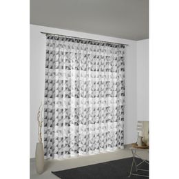 WIRTH Vorhang &raquo;Berlare&laquo; Kr&auml;uselband 1 Stk. tlg. nach Ma&szlig; grau Baumwolle, Polyester 305cm, Kr&auml;uselband, 132cm