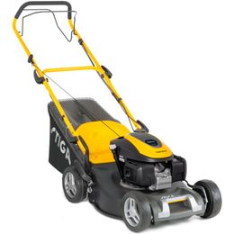 STIGA GARDEN Benzinrasenm&auml;her &raquo;Combi 48 S H&laquo; 3-in-1 Schnittfunktion, Radantrieb, Honda-Motor gelb Mulchkeil im Lieferumfang enthalten