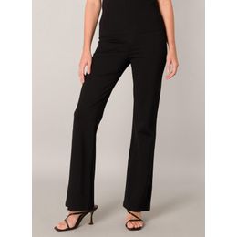 Base Level Damen Treggings "Yallie", schwarz, Gr. 48, unifarben, Web, Obermaterial: 63% Viskose, 32% Polyamid, 5% Elasthan, Hosen, Elastischer Bund