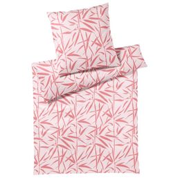 Elegante Bettw&auml;sche &raquo;Sweet Grass&laquo; 2 Stk. angenehmes Hautgef&uuml;hl rot Jersey, Obermaterial: 100% Baumwolle B/L: 135cm x 200cm, 1 Stk., 1 Stk., Jersey, B/L: 80cm x