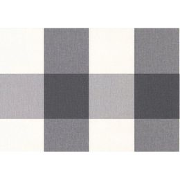 Livingwalls living walls Vliestapete &raquo;Black & White&laquo; geometrisch grafisch kariert leicht strukturiert Textil Tapete Modern Tapeten Wohnzimmer Schlafzimmer K&uuml;che 