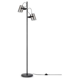Paco Home Stehlampe &raquo;KARL&laquo; E27 mit kompatiblen Dimmer und Leuchtmittel schwarz 2, &Oslash; 25cm H: 162,1cm