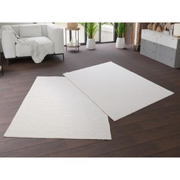 OCI DIE TEPPICHMARKE Teppich &raquo;JOKER OF STRIPES&laquo; rechteckig 5 mm H&ouml;he Wendeteppich, weiche flache Oberfl&auml;che, beidseitig nutzbar beige Polyester B : 